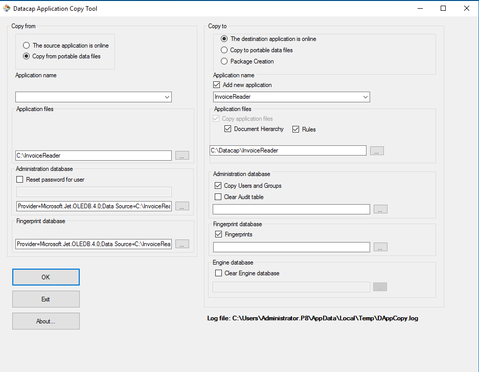 Move A Datacap Application To Another Environment JustECM