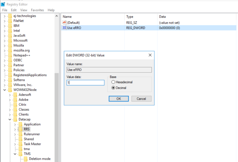 IBM Datacap – enable eRRO in the transaction endpoint of Datacap Web ...