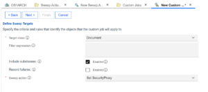 IBM FileNet – Update property values with a custom sweep action in bulk processing – justECM