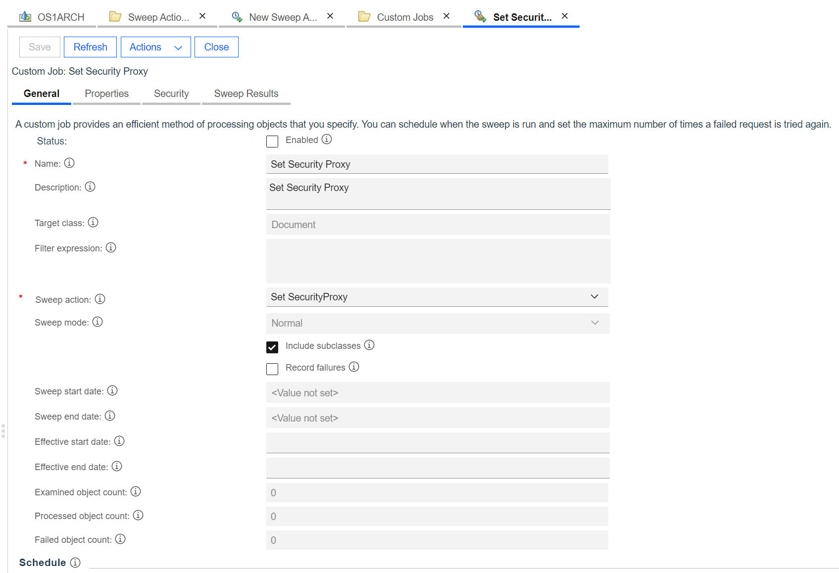 IBM FileNet – Update property values with a custom sweep action in bulk processing – justECM