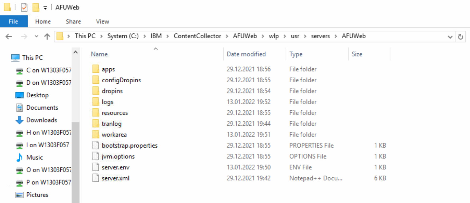 IBM Content Collector – WebApplication error java.lang ...